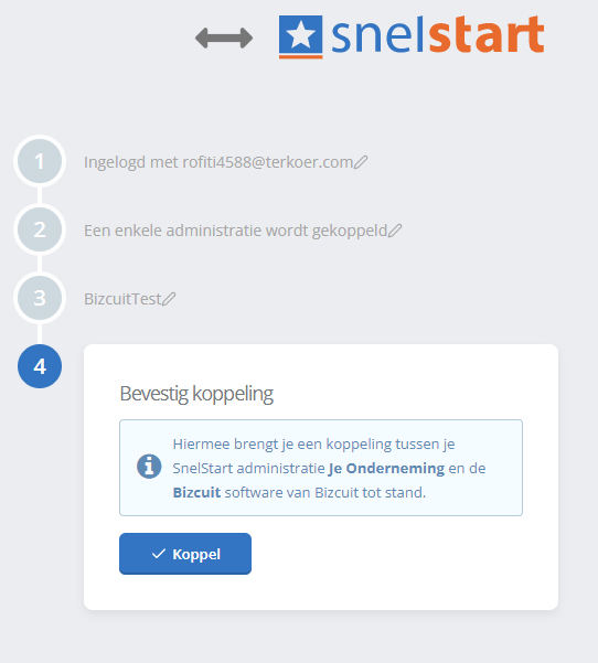 Ik ben een SnelStart gebruiker en wil Bizcuit gebruiken